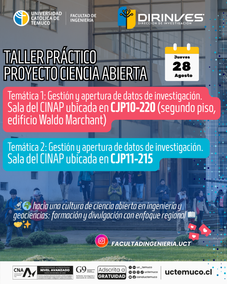 Taller práctico “Proyecto Ciencia Abierta” en Ingeniería y Geociencias ...